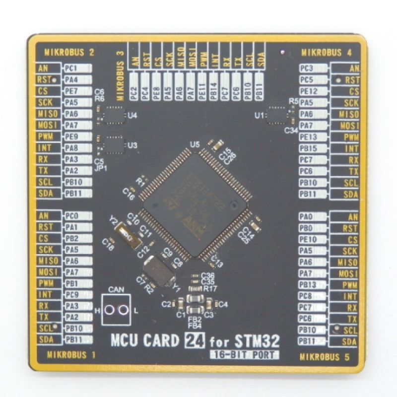 Mikroelectronika Mcu Card 24 For Stm32 32 Bit Mcu Add On Board Mikroe Primelec