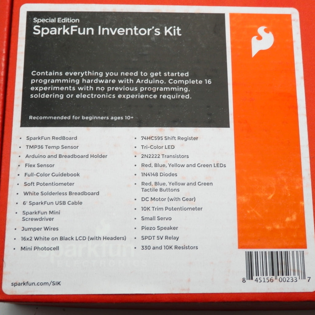 SparkFun Electronics Special Addition Inventors Kit KIT-14094 – Primelec