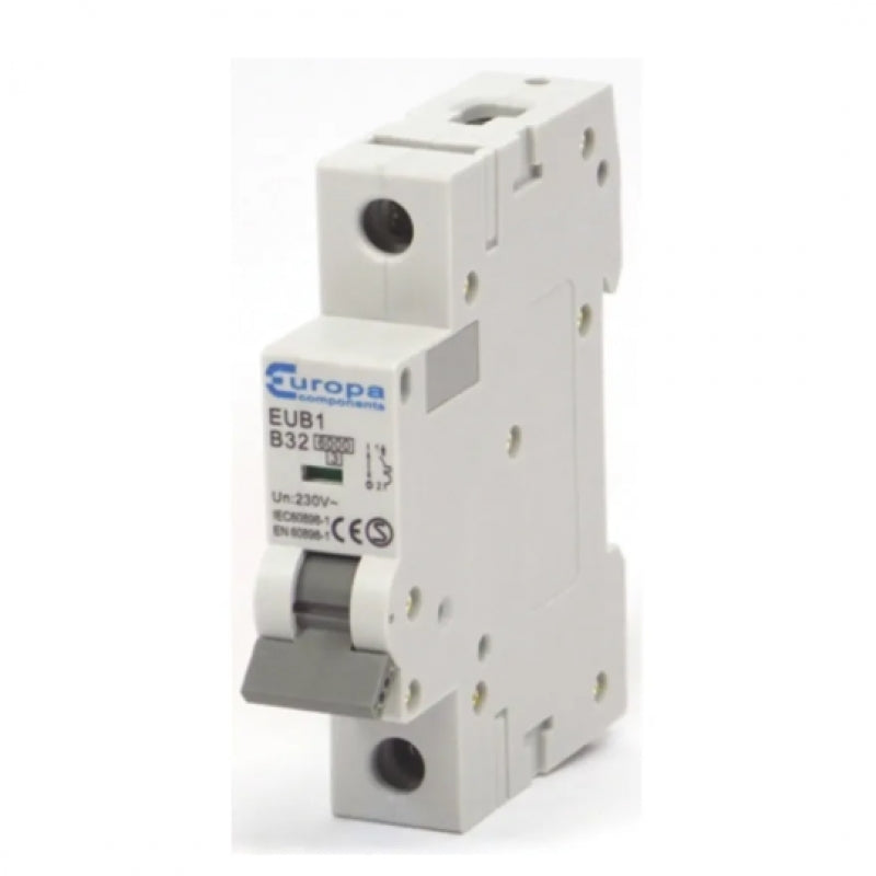Europa 32A 1 Pole Type B Circuit Breaker EUB132B – Primelec
