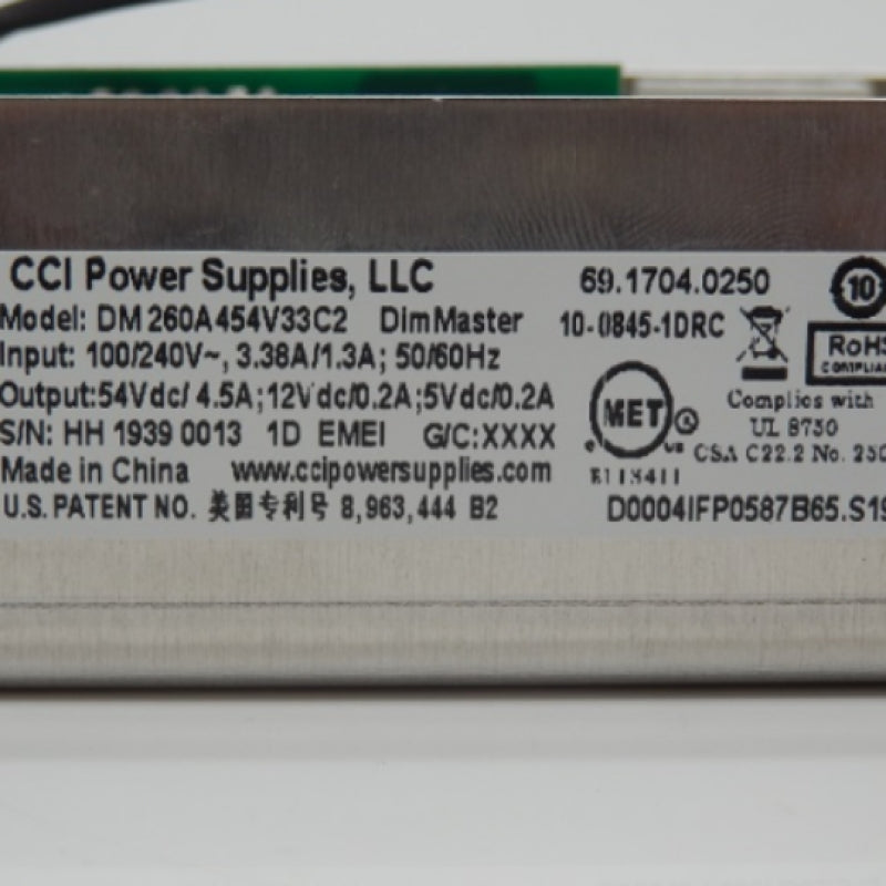 CCI Power Supplies DM260A454V33C2 DimMaster Open Frame Power Supply ...