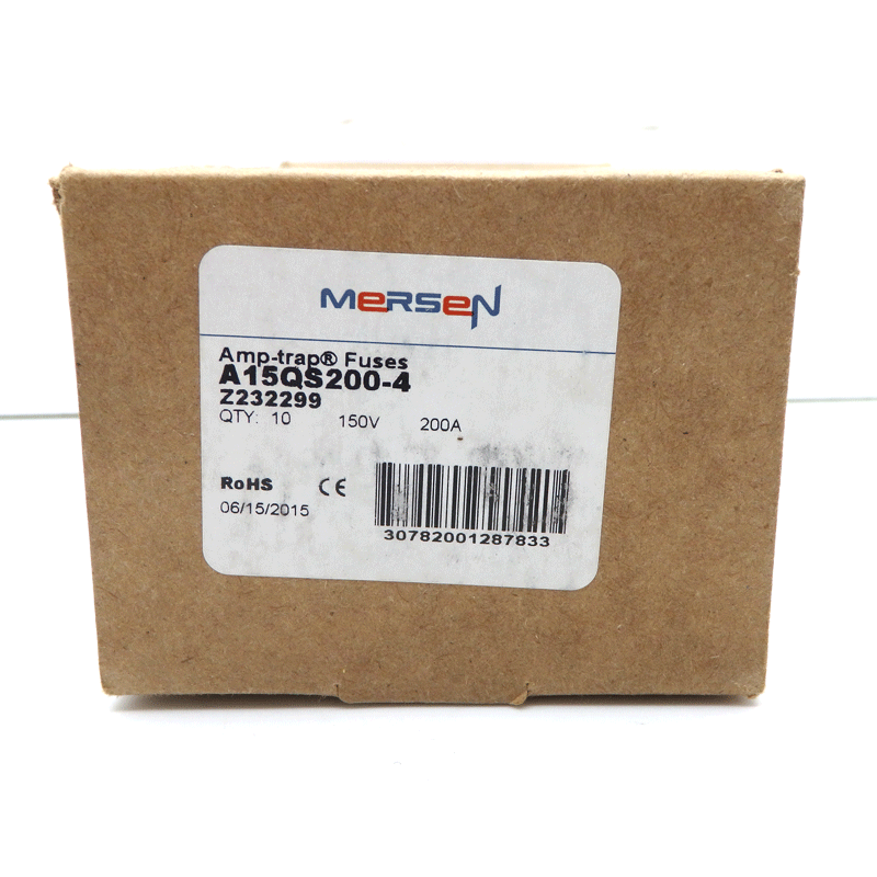 Mersen 150VDC 50kA Fast Acting Semiconductor Fuse A15QS200-4 – Primelec