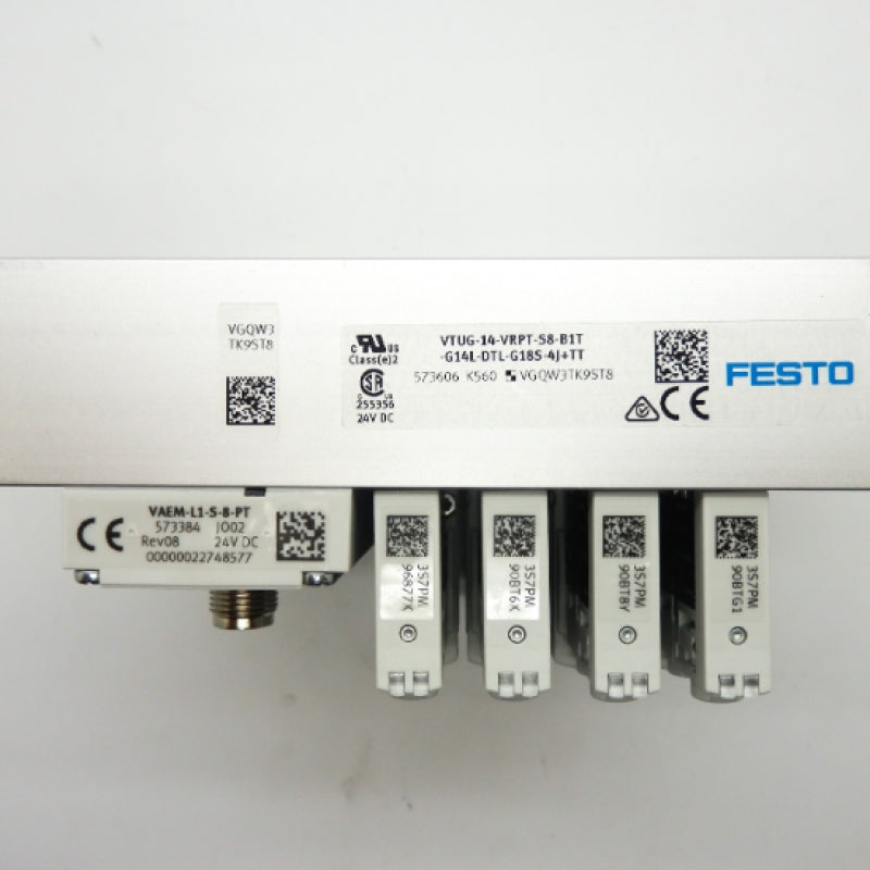 Festo VTUG Solenoid Terminal Valve 573606 VTUG-14-VRPT-S8-B1T – Primelec