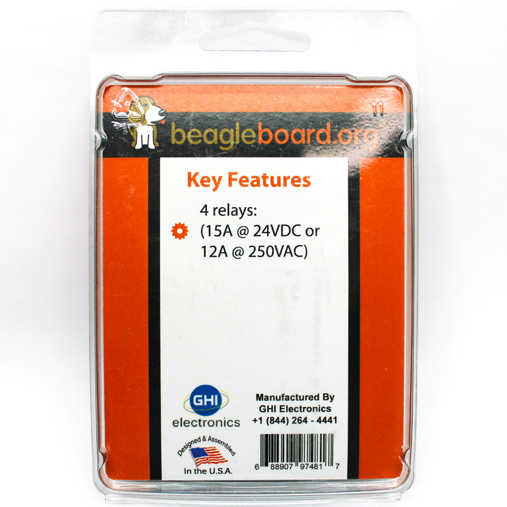 BeagleBoard BeagleBone Relay Cape RLYCPE-BBBCAPE – Primelec