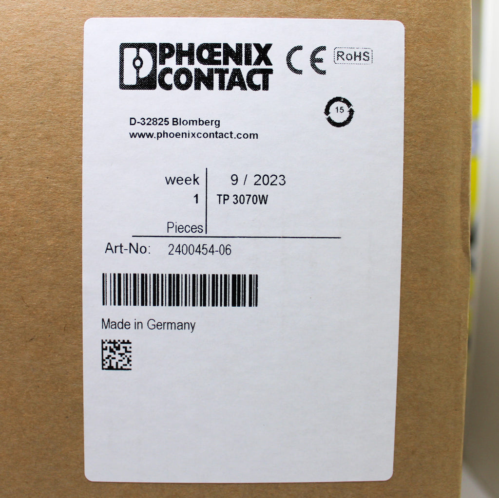 Phoenix Contact TP 3070W 2400454-06 7" HMI TFT Display Touchscreen ...