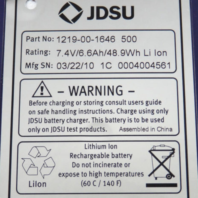 JDSU Acterna Wavetek DSAM Series Replacement Battery 1219-00-1646 500 ...