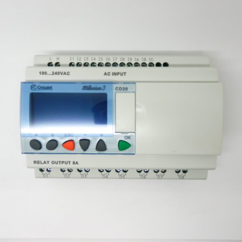 Crouzet PLC CD20 Millenium 3 Compact Range Logic Controller 88974053 ...