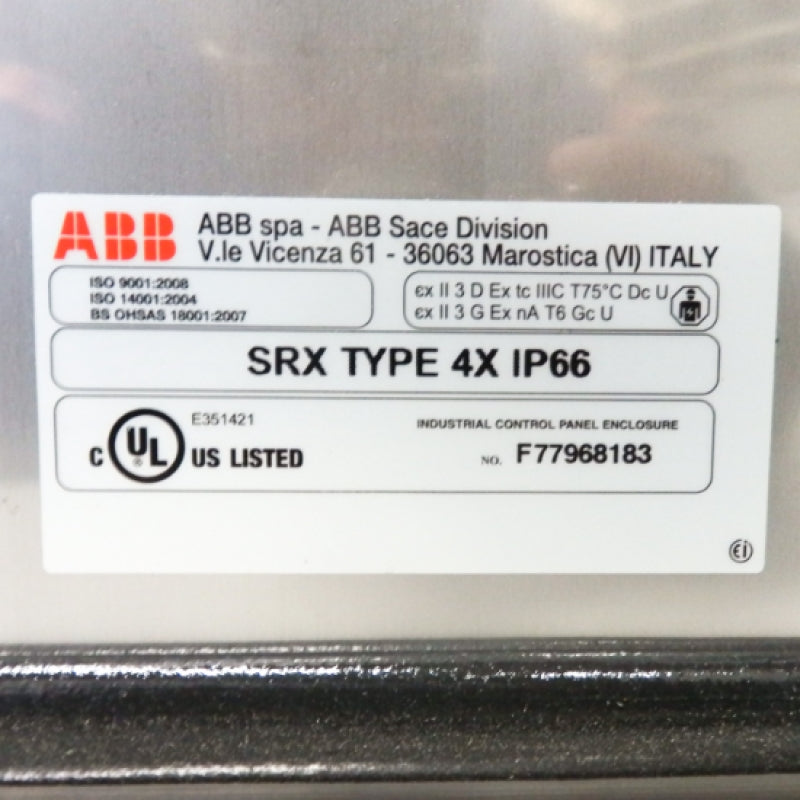 ABB SR2 Series Gray Monobloc IP65 Metal Enclosure SRN4620K – Primelec