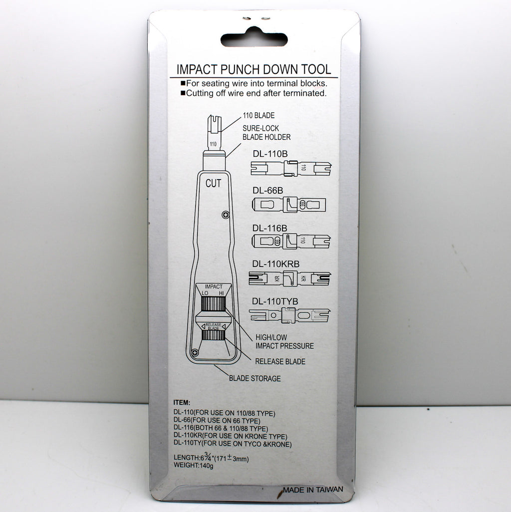 ToolMart DL-110 Impact Punch Down Tool For Use On 110/88 Type – Primelec