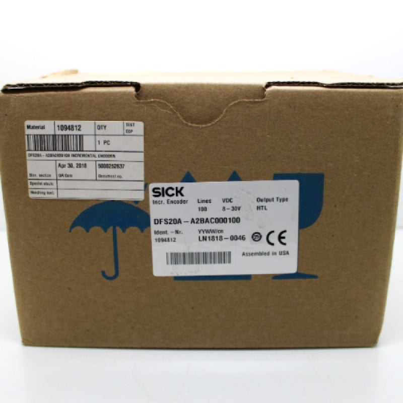 SICK 100 PPR 3/8" Sol Shaft 2" Flange Incremental Encoder DFS20A-A2BAC ...