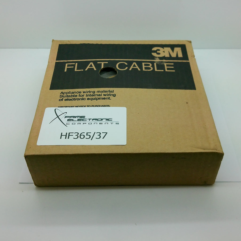 3M Flat 0.5" 28AWG Strd Halogen Free Round Conductor Cable HF365/37 ...