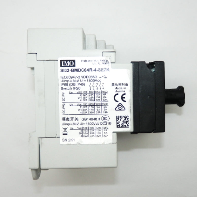 IMO 4-Pole 32A IP66 NEMA 4X Rotary Isolation Switch SI32-BMDC64R-4-SE7 ...