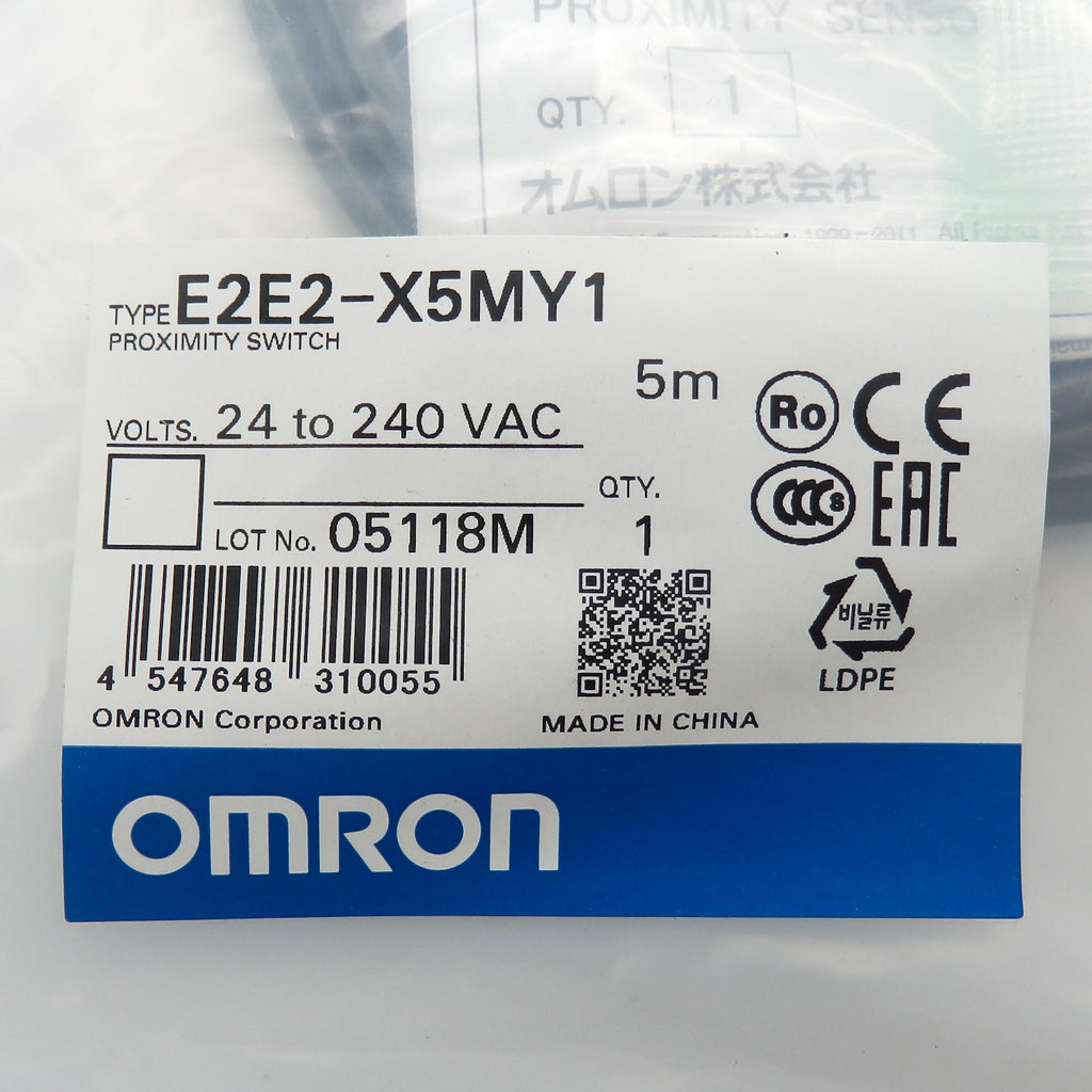 Omron E2E2-X5MY1 5M 25Hz SCR-NO 2-Wire Inductive Proximity Switch ...