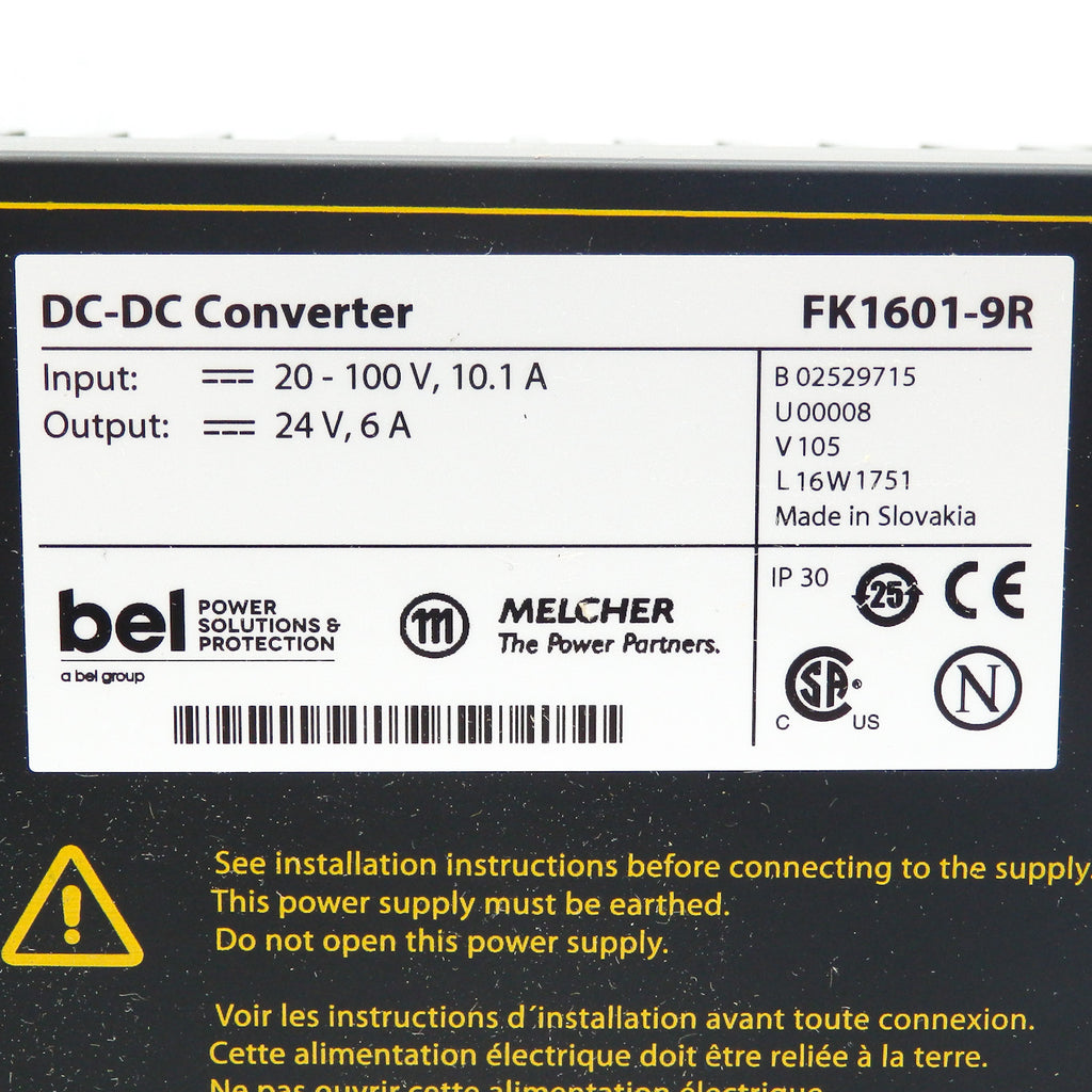 Bel Power Solutions FK1601-9R 24V 6A 144W DC/DC Converter – Primelec