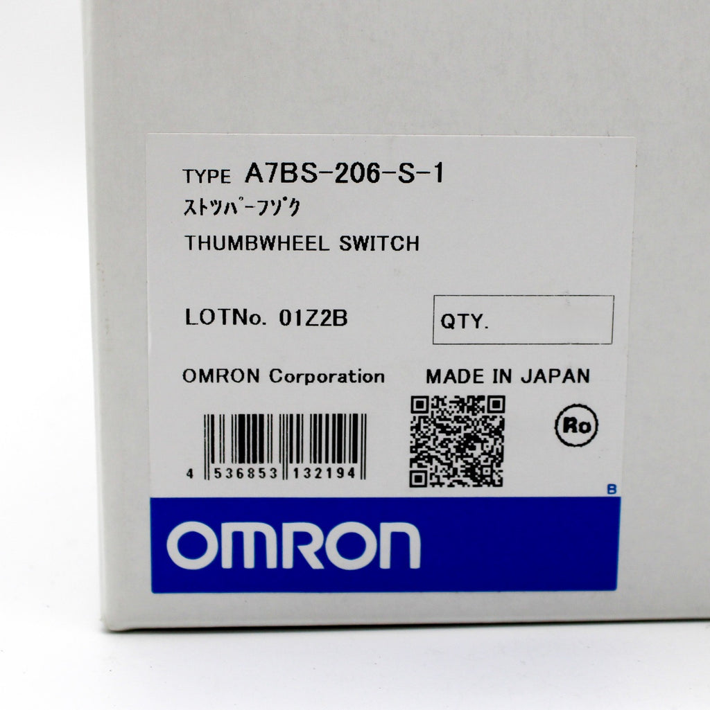 Omron A7BS-206-S-1 Switch Thumbwheel Snap In Mounting Black Solder Ter ...
