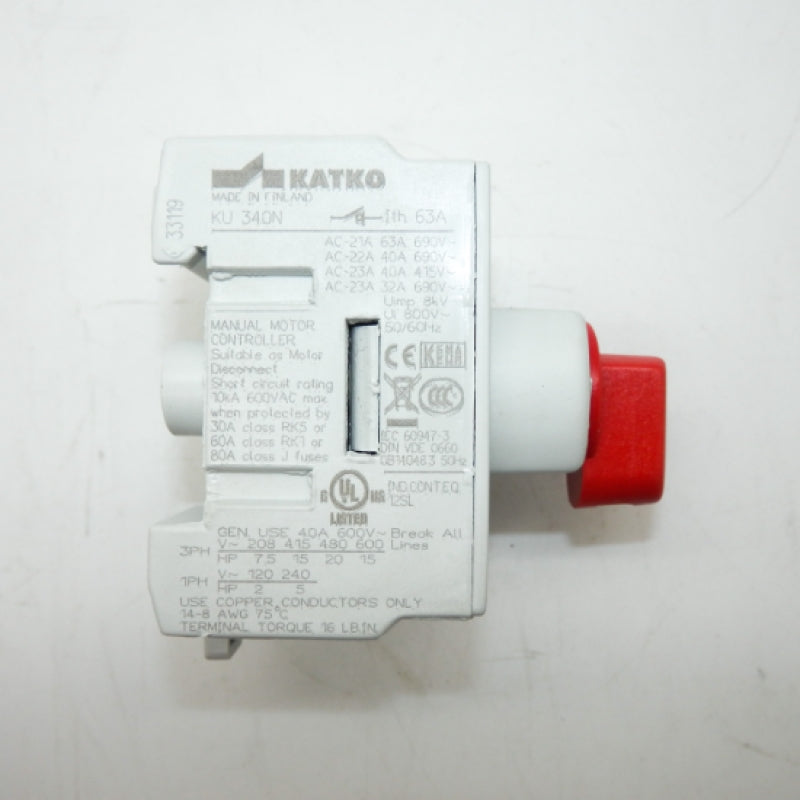 Altech Corp KU340N 40A 3-Pole Motor Disconnect Switch – Primelec