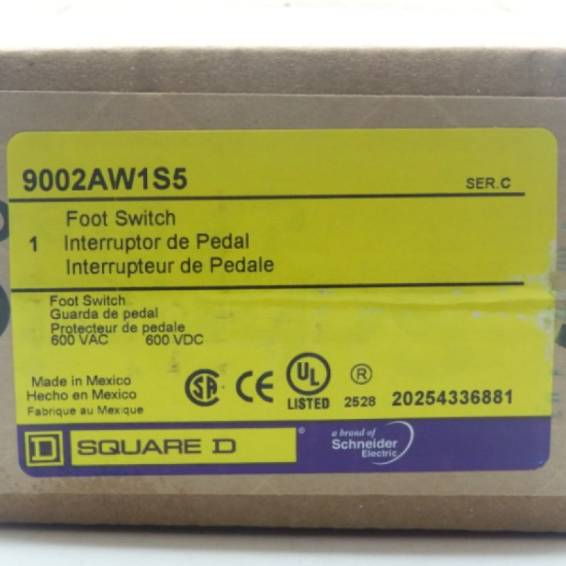 Square D 9002AW1S5 SPDT 5A 600VAC Spring Return Foot Switch – Primelec