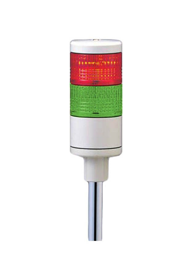 Patlite Red/Green Pole Mount Continuous Indicator Light Signal Tower L ...